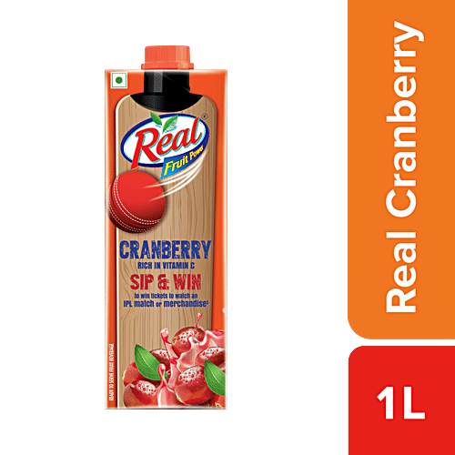 Buy Real Juice Fruit Power Cranberry 1 L Online At Best Price of Rs 127 ...