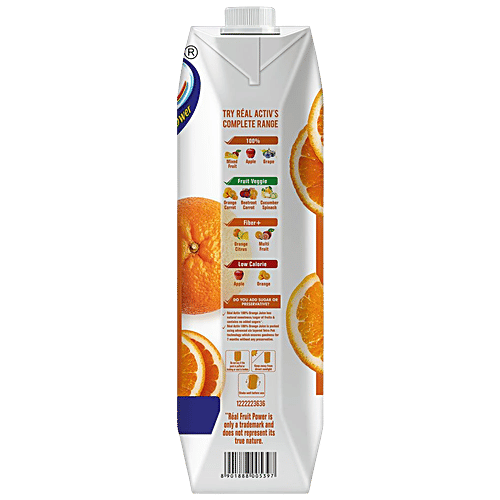 Buy Real Activ Juice Orange With No Added Sugar 1 L Online At Best ...
