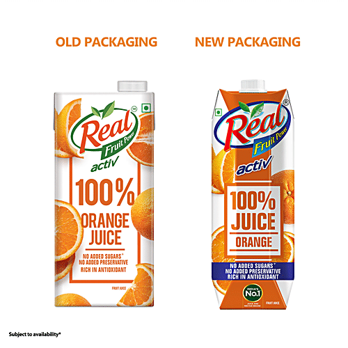 Buy Real Activ Juice Orange With No Added Sugar 1 L Online At Best ...