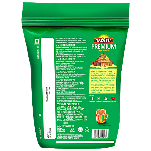 Buy Tata Tea Premium Desh Ki Chai 1 kg Pouch Online at Best Price of Rs ...