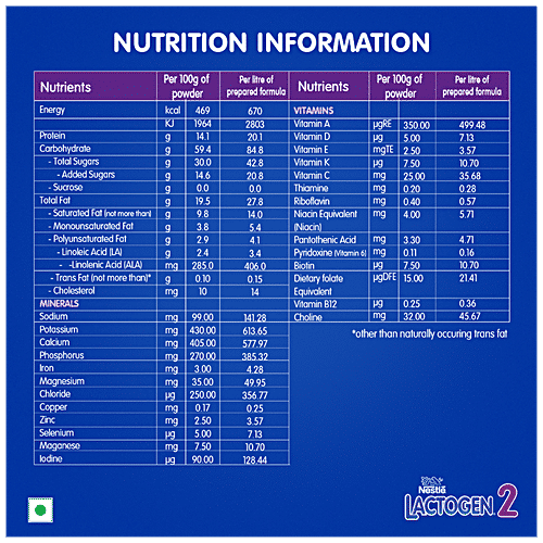 Buy Nestle Lactogen Follow Up Formula Stage 2 400 Gm Carton Online At ...
