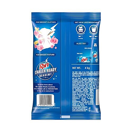 Buy Rin Refresh Lemon And Rose Detergent Powder 4 Kg Online at the Best ...