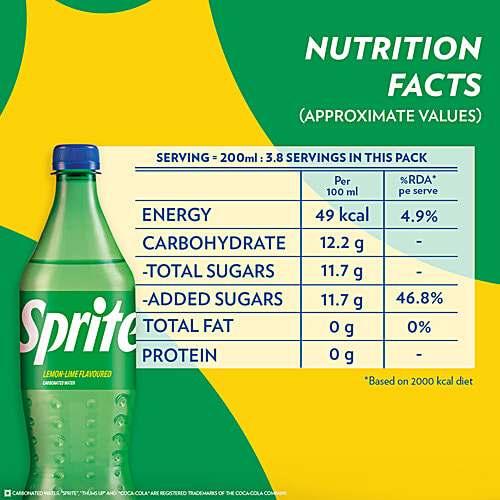 Buy Sprite Soft Drink 750 Ml Online At Best Price of Rs 38 - bigbasket
