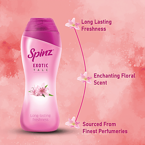 Buy Spinz Talcum Powder Exotic 400 Gm Online at the Best Price of Rs ...