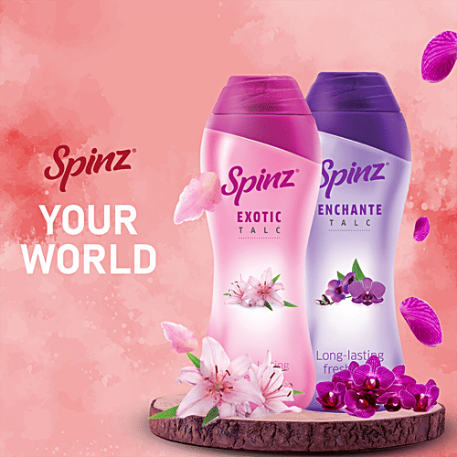 Buy Spinz Talcum Powder Exotic 400 Gm Online at the Best Price of Rs ...