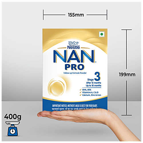 Buy Nestle Nan Pro Stage 3 400 Gm Carton Online At Best Price of Rs 785 ...