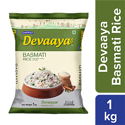 Buy Daawat Devaaya Basmati Rice 1 Kg Pouch Online At Best Price of Rs ...
