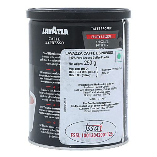 Buy Lavazza Caffe Espresso Coffee Powder - 100% Arabica Online at Best ...