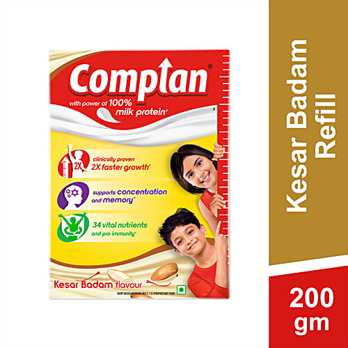 Buy Complan Health Drink Kesar Badam Flavour 200 Gm Carton Online at ...