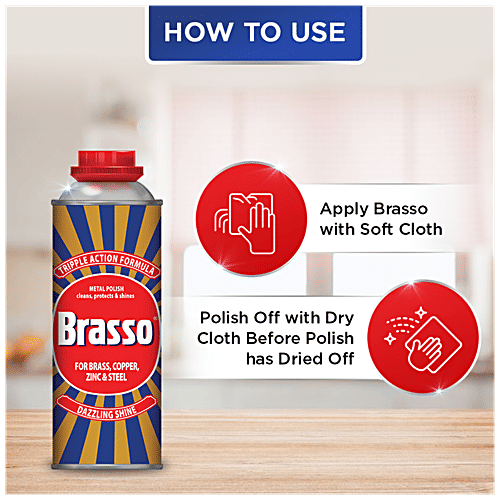 Buy Brasso Polish Copper Zinc 100 Ml Tin Online At Best Price of Rs 98 ...
