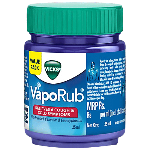 Buy Vicks Vaporub 25 Gm Online At Best Price of Rs 99 - bigbasket