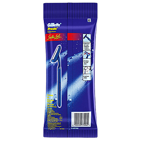Buy Gillette Ready Shaver - Presto 5 pcs Pouch Online at Best Price. of ...