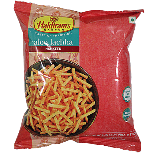 Buy Haldirams Namkeen - Aloo Lachha 100 gm Pouch Online at Best Price. of Rs 30 - bigbasket