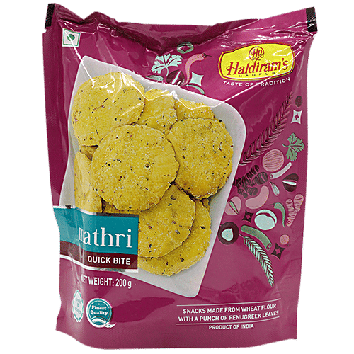 Buy Haldirams Namkeen Mathri 200 Gm Pouch Online At Best Price of Rs 65 ...