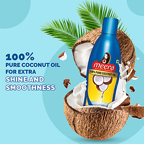 Buy Meera Coconut Oil Pure Made From Dalda Copra Triple Filtered 250 Ml ...