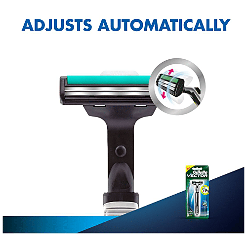 Buy Gillette Adjustable Razor Vector Plus 1 Pc Online At Best Price of ...