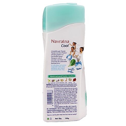 Buy Navratna Talc - Cool, Active Deo 100 gm Online at Best Price. of Rs ...