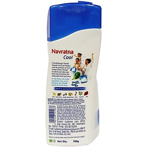 Buy Navratna Talc Cool Mint Fresh 100 Gm Online At Best Price of Rs 72 ...