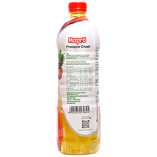 Buy Mapro Crush Pineapple 1 L Bottle Online at the Best Price of Rs 252 - bigbasket