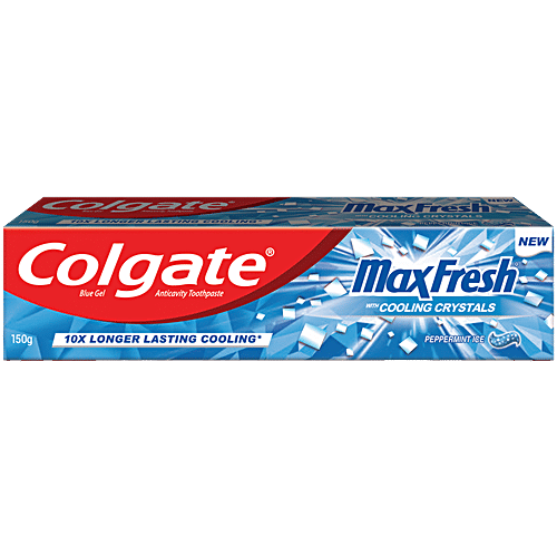 Buy Colgate Toothpaste - Maxfresh Blue Peppermint Ice, Gel 150 gm ...