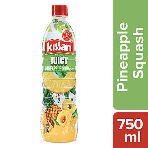 Buy Kissan Squash Pineapple 750 Ml Bottle Online At Best Price of Rs ...