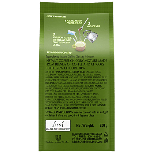 Buy Bru Instant Coffee 200 Gm Pouch Online At Best Price of Rs 347.50 ...
