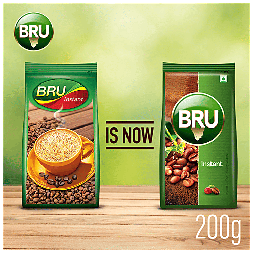 Buy Bru Instant Coffee 200 Gm Pouch Online At Best Price of Rs 347.50 ...