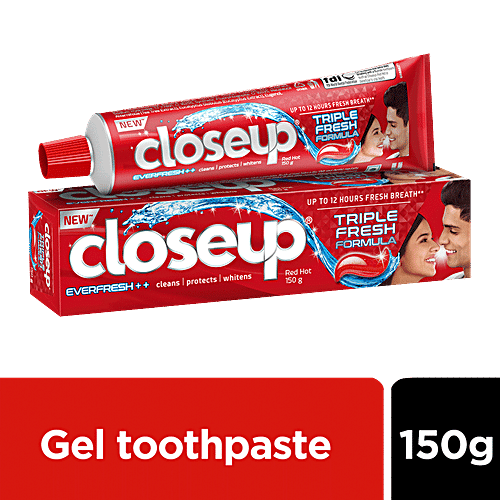 Buy Close Up Ever Fresh Red Hot Gel Toothpaste 150 Gm Online At Best ...