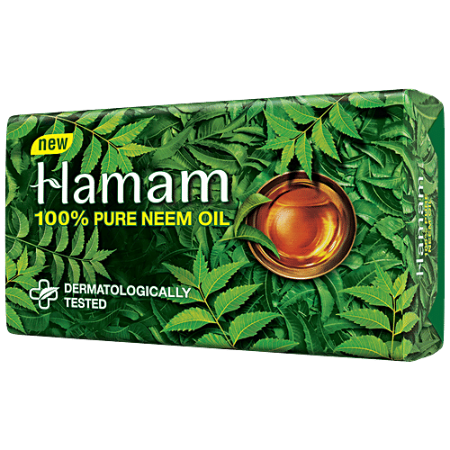 Buy Hamam Soap Bar Neem Tulsi And Aloevera 150 Gm Online At Best Price ...
