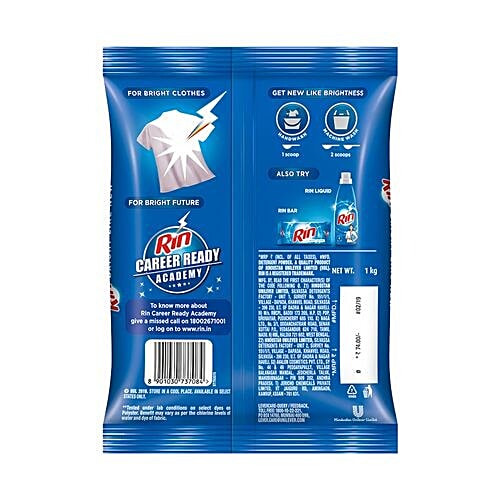 Buy Rin Advanced Detergent Powder 1 Kg Online At Best Price of Rs 103 ...