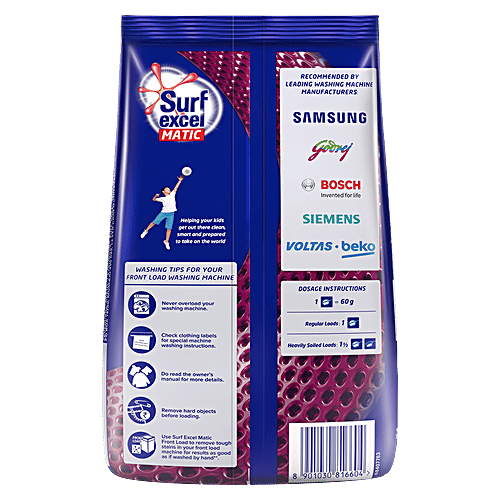Buy Surf Excel Matic Front Load Detergent Powder 1 Kg Online at the ...
