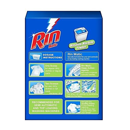 Buy Rin Rin Matic Detergent Powder 1 Kg Online At Best Price - bigbasket
