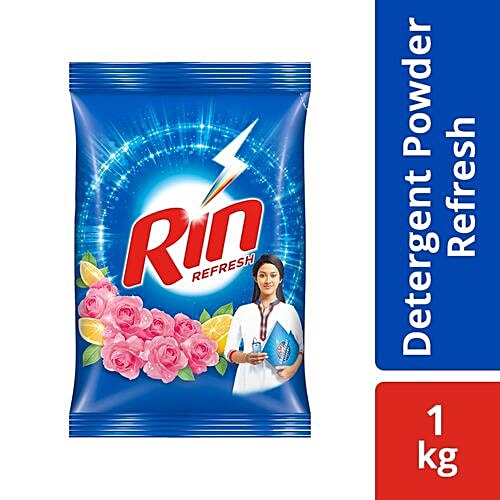 Buy Rin Refresh Lemon Rose Detergent Powder 1 Kg Online At Best Price ...