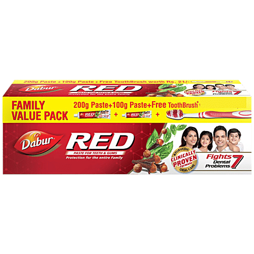 Buy Dabur Red Ayurvedic Paste 300 Gm Online At Best Price of Rs 148.5 ...