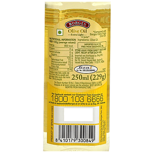 Buy Borges Olive Oil Extra Light 250 Ml Bottle Online at the Best Price ...