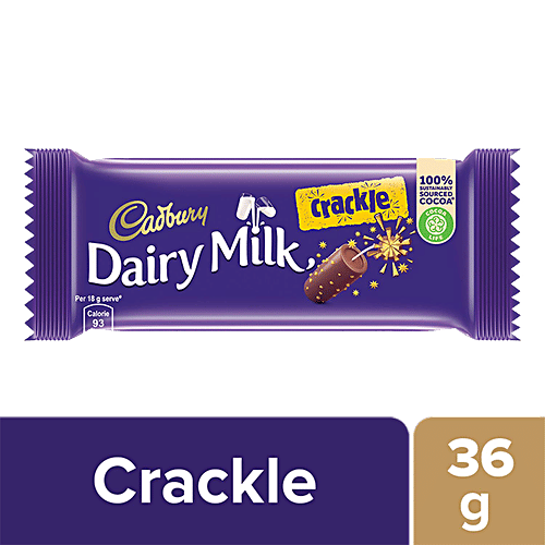 Buy Cadbury Dairy Milk Crackle Chocolate Bar 36 Gm Online At Best Price ...
