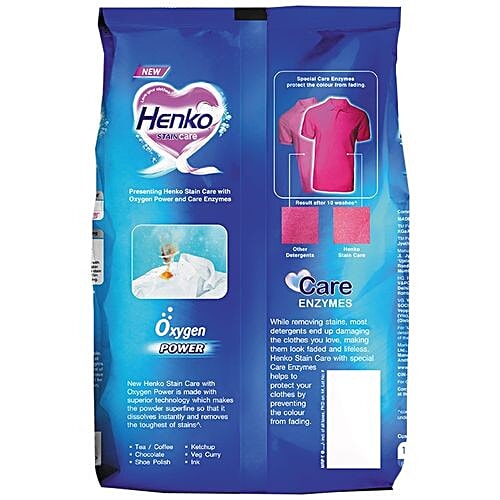 Buy Henko Detergent Powder - Stain Champion 1 kg Online at Best Price ...