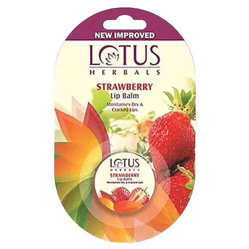 Buy Lotus Herbals Lip Balm Strawberry 5 Gm Pouch Online at the Best ...