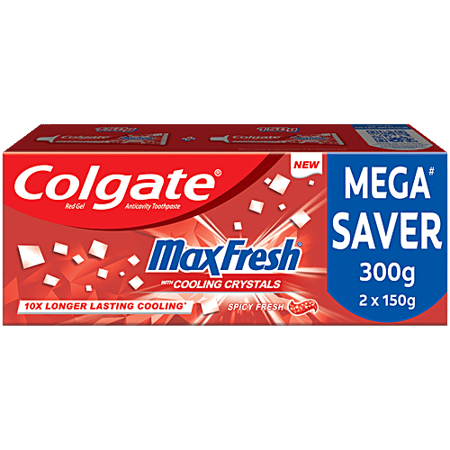 Buy Colgate Toothpaste Maxfresh Spicy Red Gel 300 Gm Online At Best ...