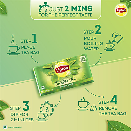 Buy Lipton Green Tea Pure Light 25 Pcs Online At Best Price of Rs 149. ...