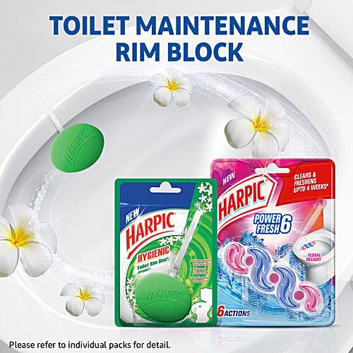 Buy Harpic Hygienic Toilet Rim Block Jasmine 26 Gm Online At Best Price ...