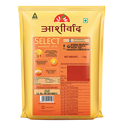 Buy Aashirvaad Atta Select 1 Kg Pouch Online At Best Price of Rs 70.56 ...