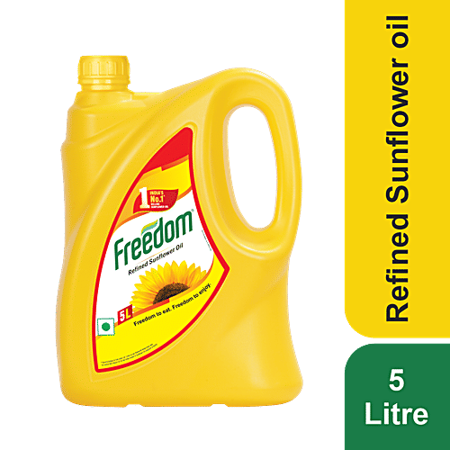 Buy Freedom Refined Oil Sunflower 5 Ltr Online At Best Price of Rs 735 ...