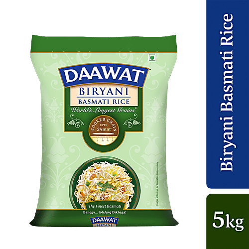Buy Daawat Basmati Rice Biryani 5 Kg Bag Online At Best Price of Rs ...