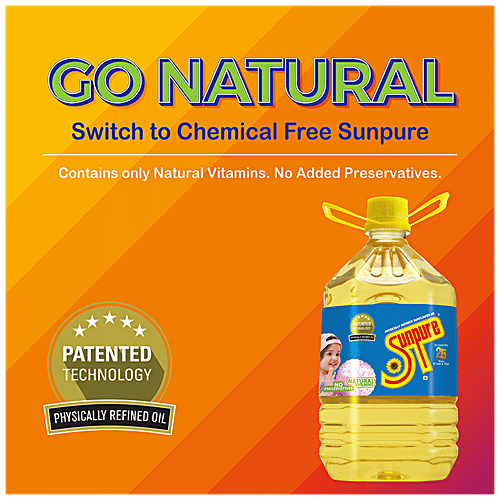 Buy Sunpure Refined Sunflower Oil 5 Ltr Can Online At Best Price of Rs ...