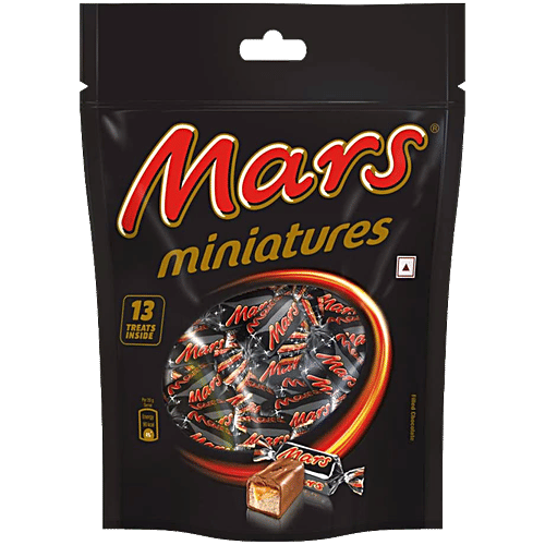 Buy Mars Nougat & Caramel Filled Chocolates Miniatures 130 Gm Pouch ...