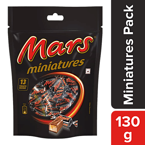 Buy Mars Nougat & Caramel Filled Chocolates Miniatures 130 Gm Pouch ...