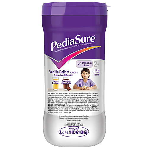 Buy Pediasure Nutritional Powder Vanilla Delight 400 Gm Jar Online At ...