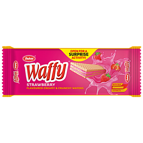 Buy Dukes Wafers Waffy Strawberry Flavor 75 Gm Pouch Online At Best ...