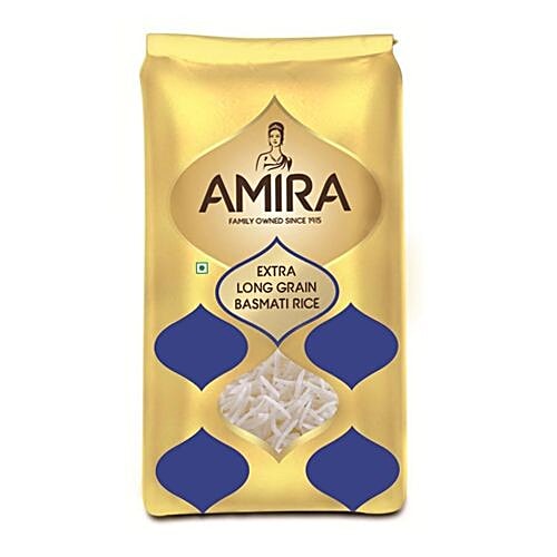 Buy Amira Basmati Rice Extra Long 1 Kg Pouch Online at the Best Price ...